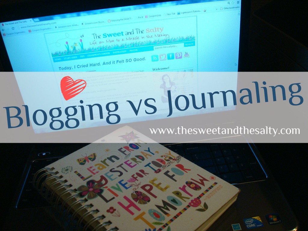 Blogging vs Journaling - The Sweet and The Salty